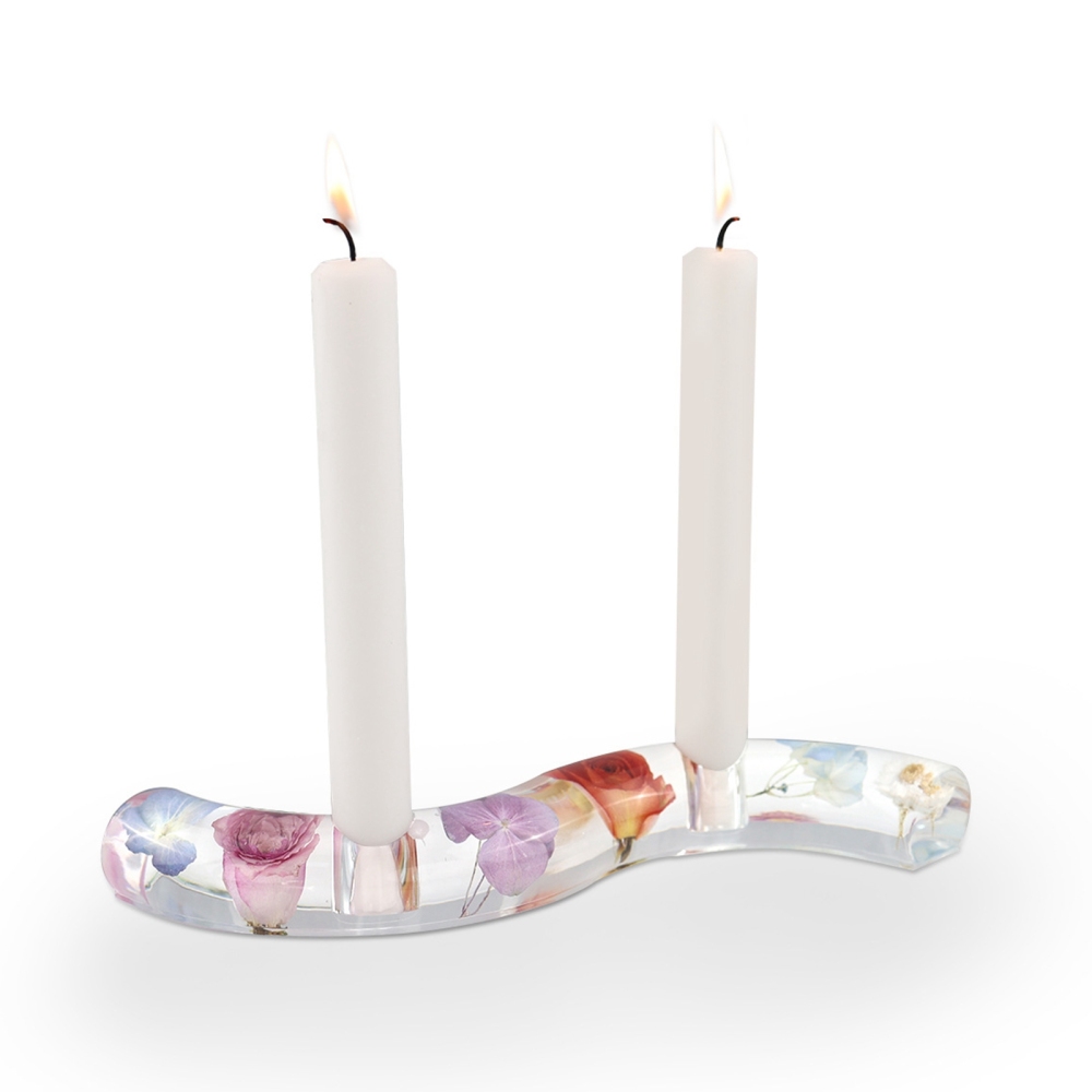 Silikonform Kerzenständer S Form Wavy Line | DIY-E040-01