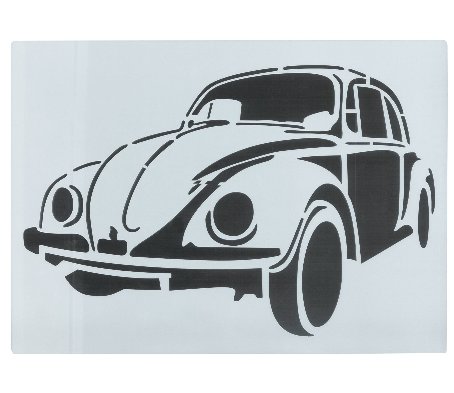 Universal-Schablone Auto VW-Käfer A4 29x21cm | SW21139